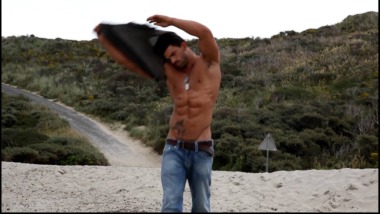 Sergi Constance walking beach (photoshoot in holland with Marc ...