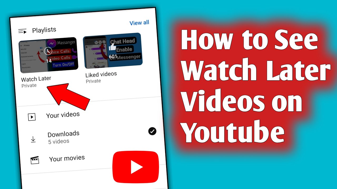 How to See Watch Later Videos on Youtube 2023। How to Find YouTube ...