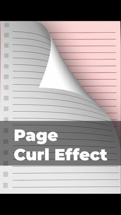 Page Curl Effect in Photoshop - YouTube