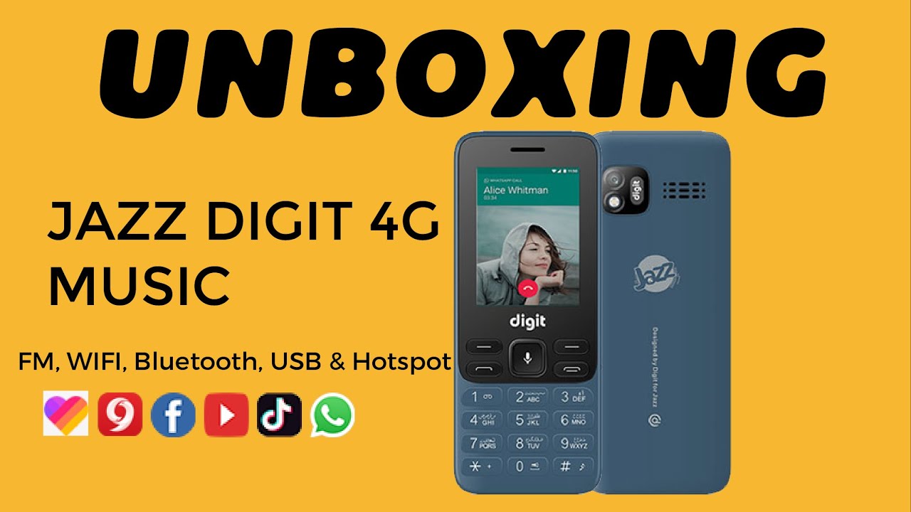 Jazz Digit 4g Music unboxing & app review | dual-SIM slot 4G | 1700mAh ...