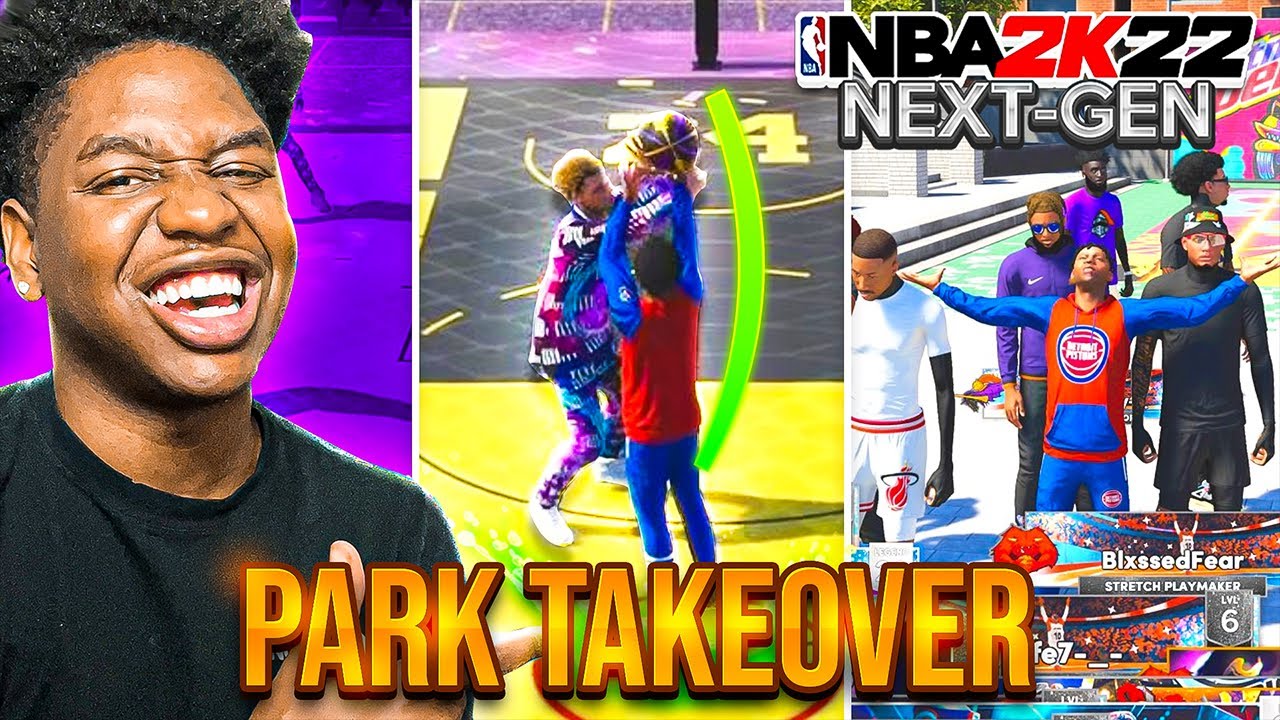 THE FIRST EVER YOUTUBER PARK TAKEOVER ON NBA 2K22 NEXT GEN WAS ...