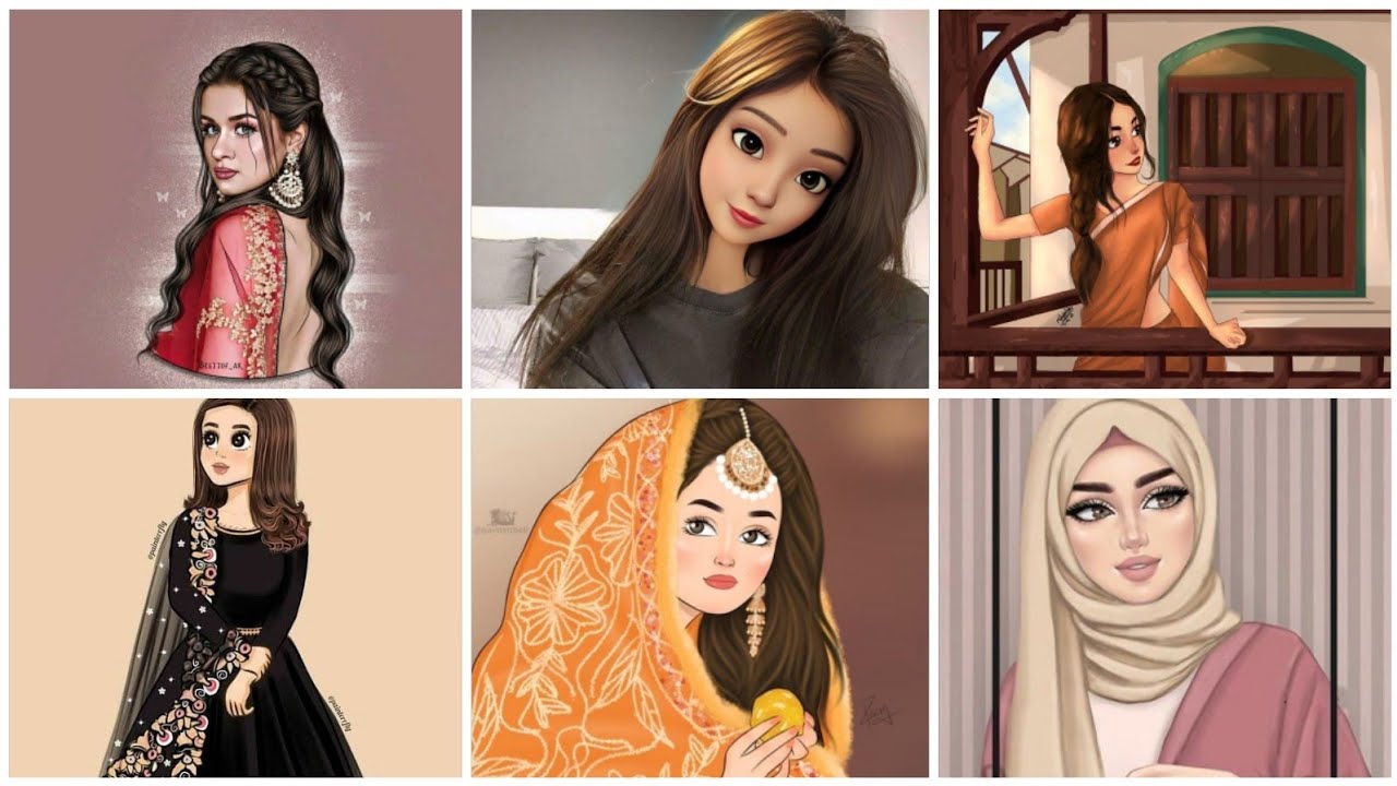 Girls cartoon dpz for WhatsApp || doll dpz for girls #whatsappdpz - YouTube