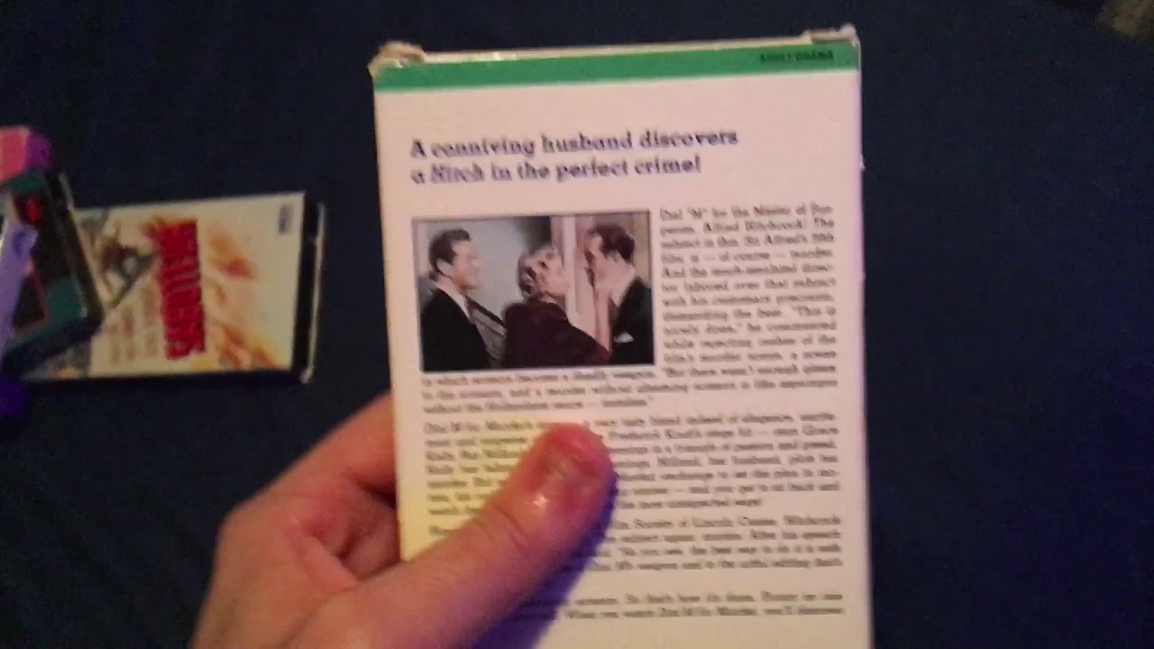 Opening to Dial M for Murder 1987 VHS - YouTube