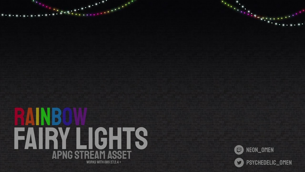 Rainbow Fairy Lights - Stream Asset - YouTube