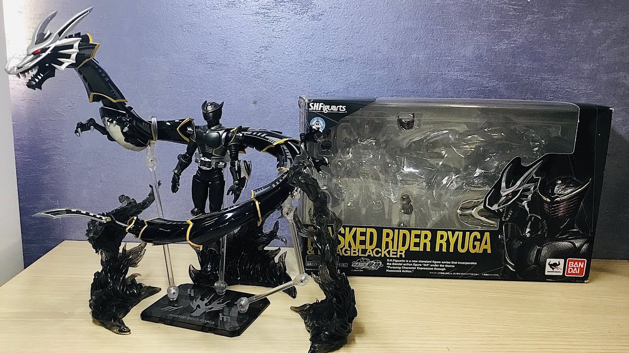 Review SHF kamen rider Ryuga+ Dragblacker - YouTube
