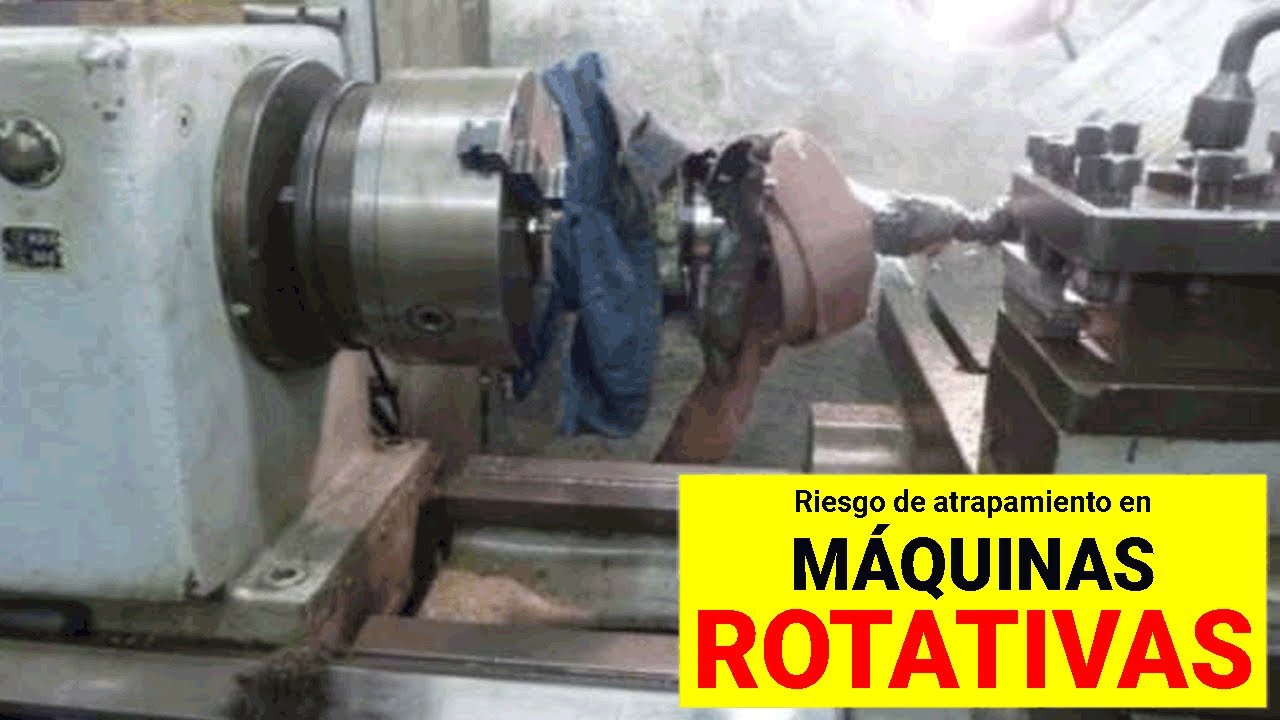 Atrapamiento en Equipos ROTATIVOS - YouTube