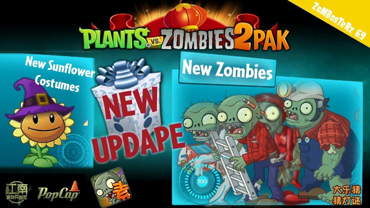🔰 Pvz 2 PAK NUEVA ACTUALIZACIÓN [New Zombies Blew,Digger] Planta vs ...