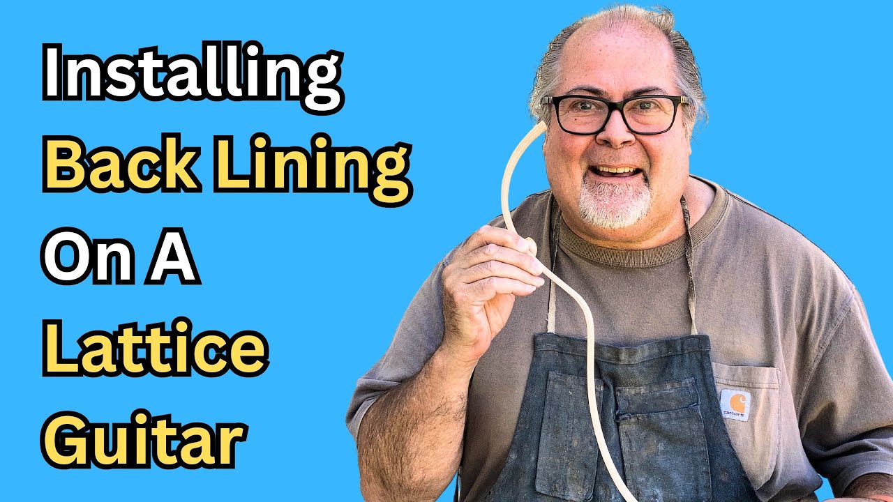 Gluing Linings On Lattice Guitar | David Schramm Luthier Pro - YouTube