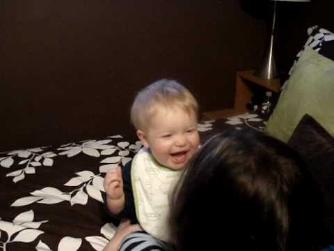 Tickling Mason's Toes!