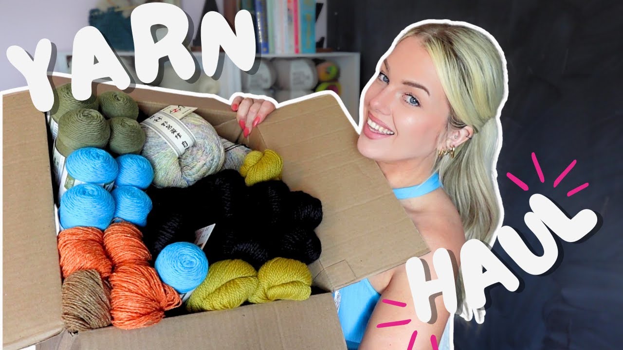 GIANT yarn haul + project plans! Trying new yarns & restocking some of ...