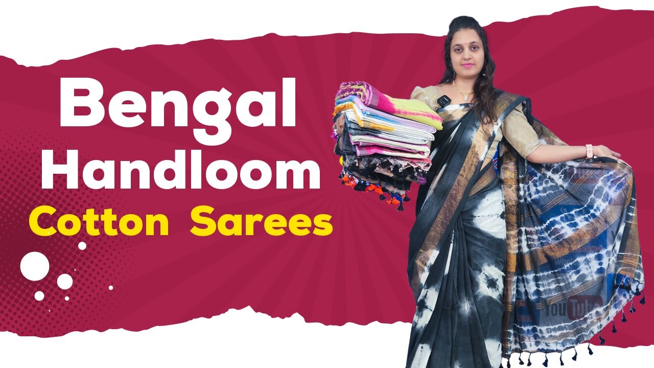 "New Trend Alert - Bengal Handloom Cotton Sarees Have Arrived ...