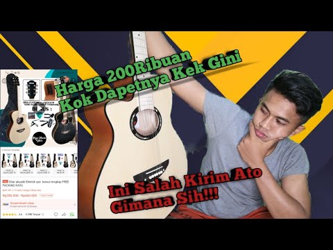unboxing Gitar 200 Ribuan - YouTube