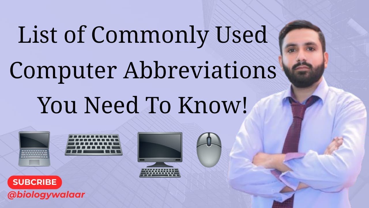Computer Abbreviations | List of Commonly Used Abbreviations You Need ...