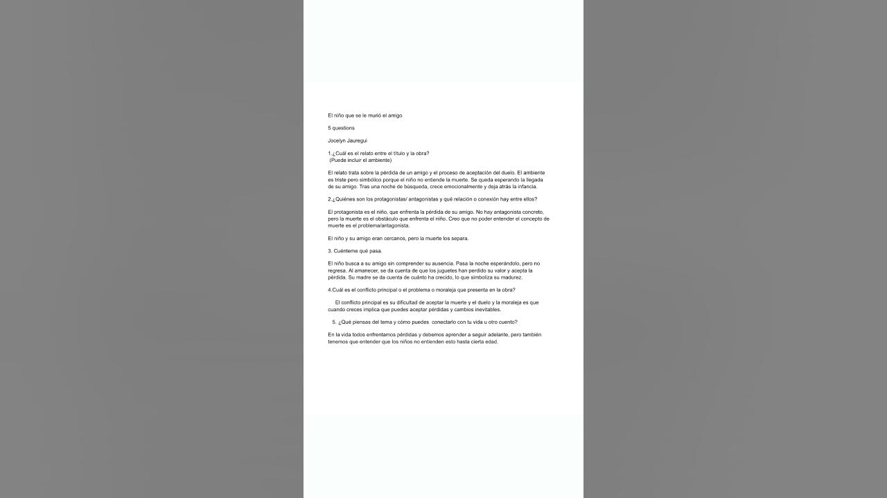 el nino que se le murio el amigo.recording - YouTube