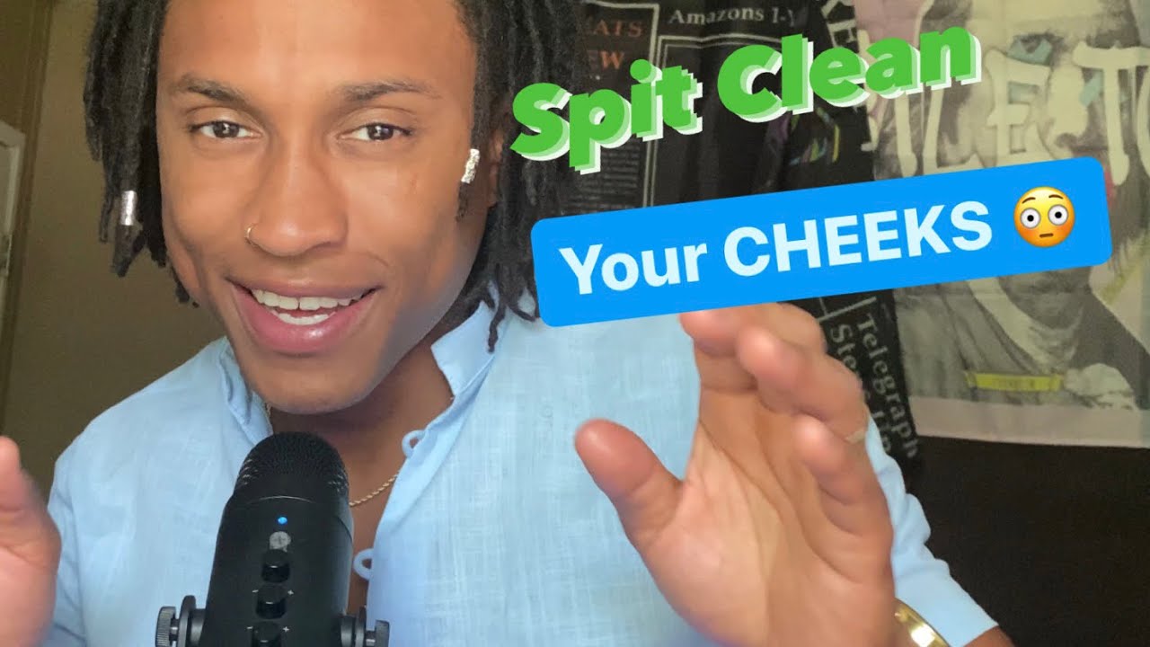 ASMR| Inaudible Spit Cleaning your FACE #asmr #inaudible #whispering # ...