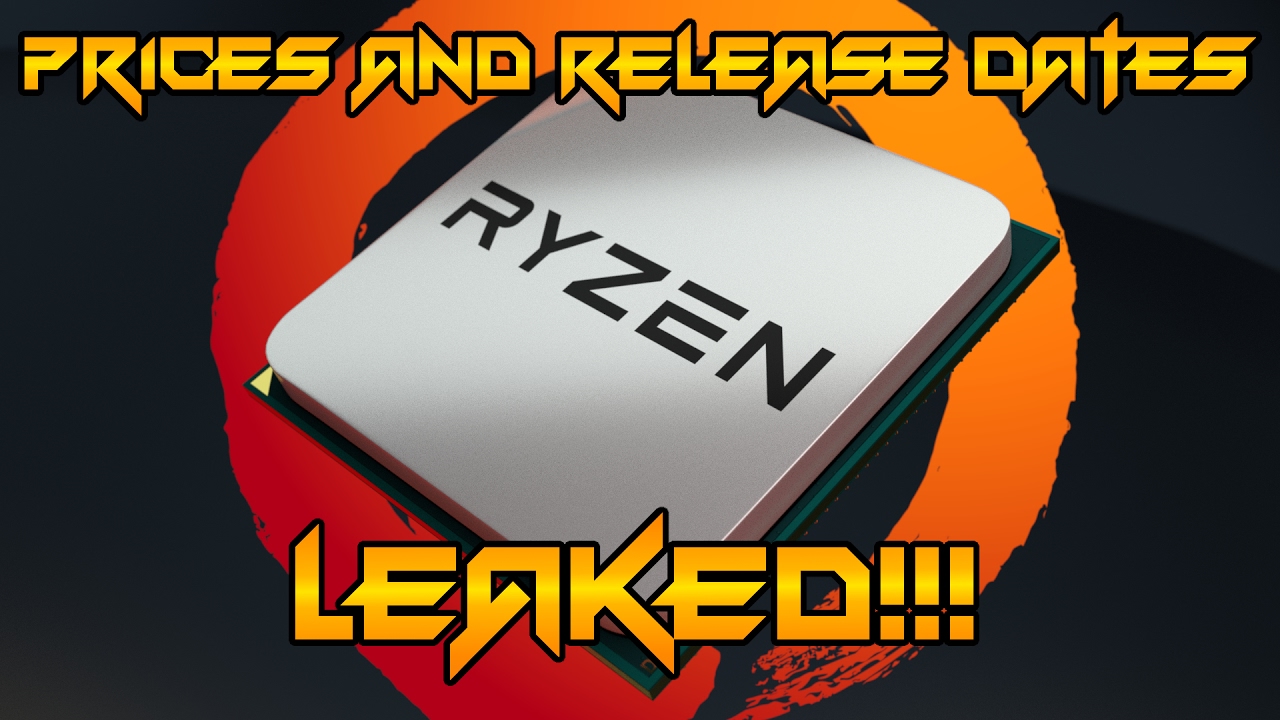 AMD Ryzen CPU Prices And Potential Release Dates - YouTube