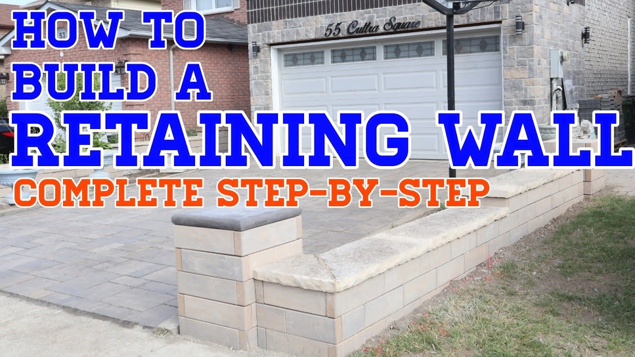 bricklaying how to build a retaining wall {step by step }diy tips (PT 1 ...