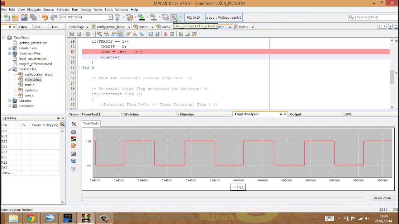 Embedded Programming 201 - 100 machine Cycles with Timer 0 - YouTube