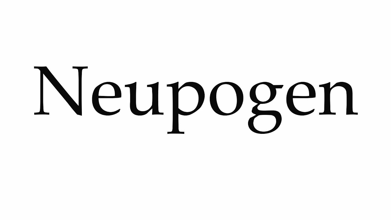 How to Pronounce Neupogen - YouTube