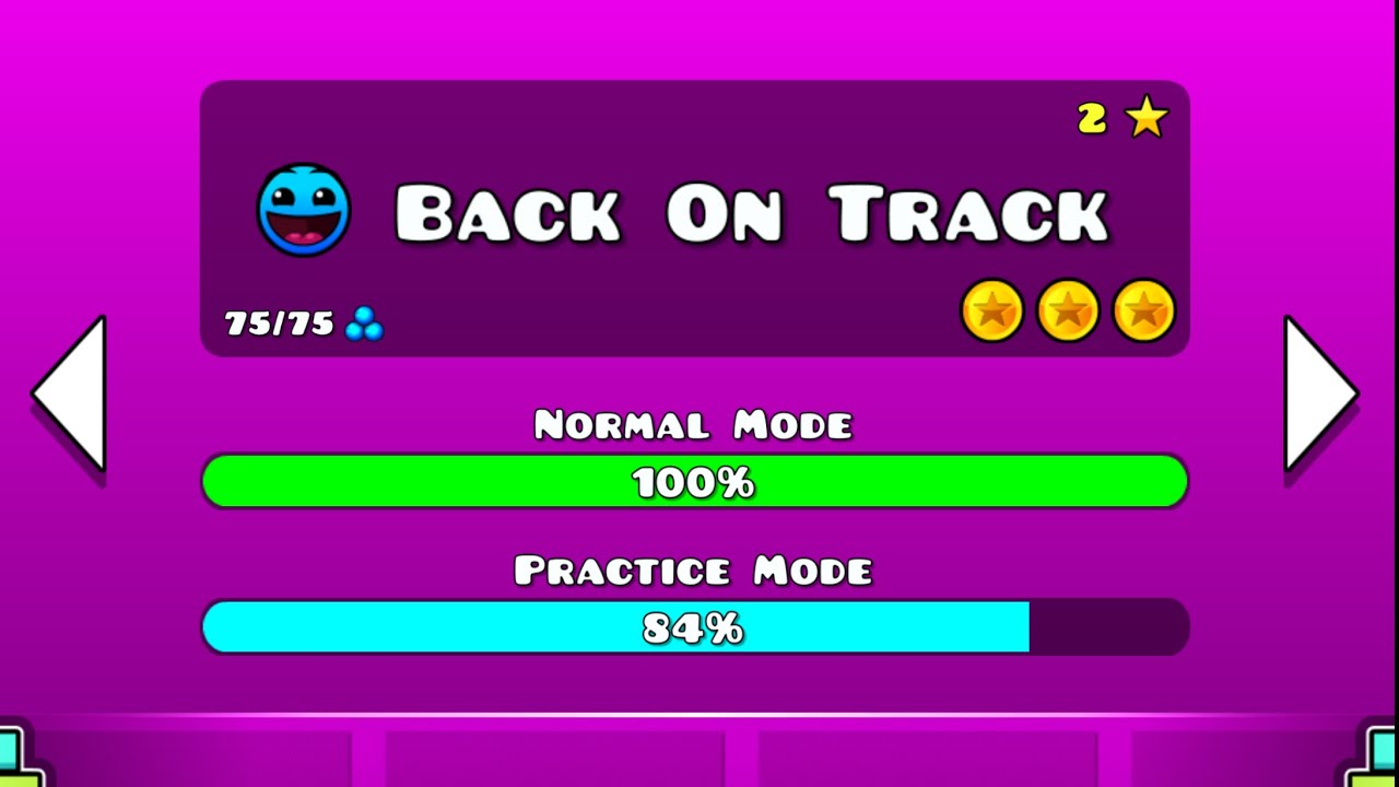 Geometry Dash - Back On Track - %100 - YouTube