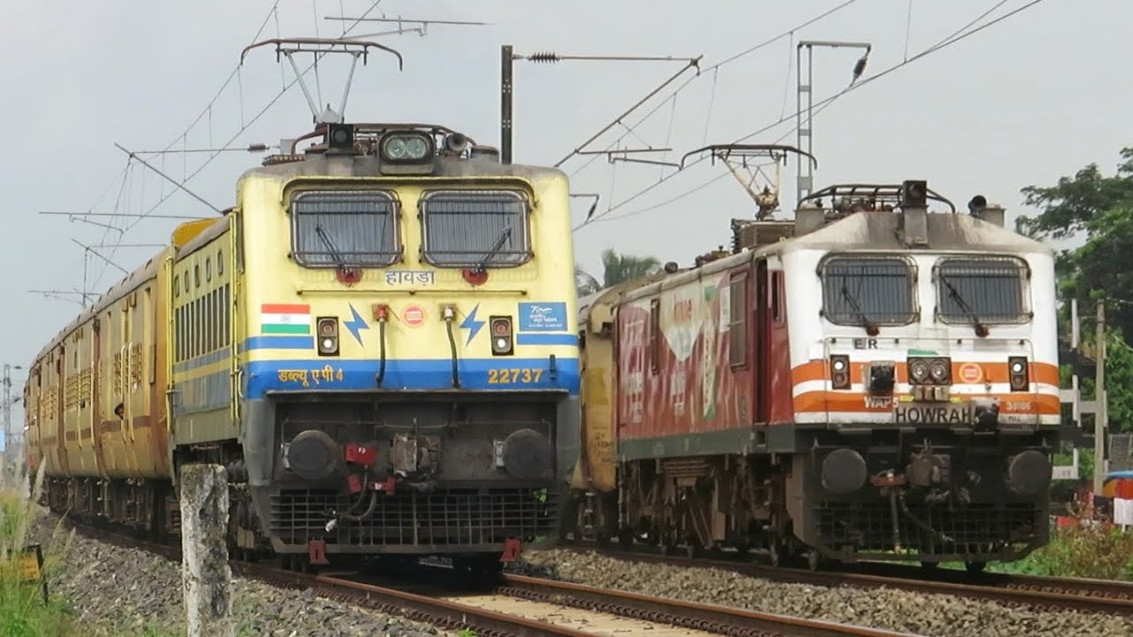Rapid Acceleration of Various Locomotives | WAP-4+WAP-5+WAP-7+WAG-5+WAG ...