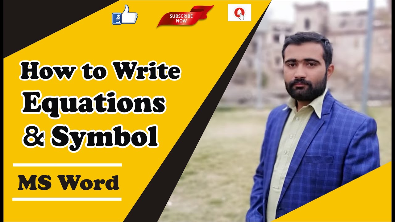 How To Use Equation Symbol In MS Word YouTube how-to-use-equation-symbol-in-ms-word-youtube