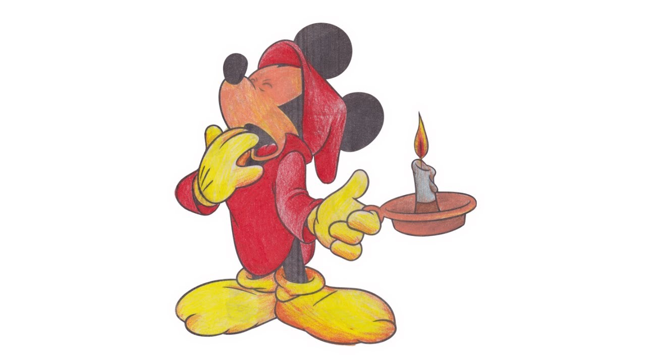 Mickey Mouse Testing Ohuhu Markers on Flimsy Paper | Mickey Mouse ...