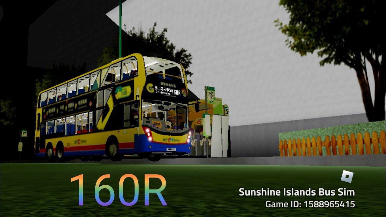 roblox陽光群島巴士 160R 「陽光體育館演唱會散場」往第七區轉車站/To Z7 Interchange - YouTube