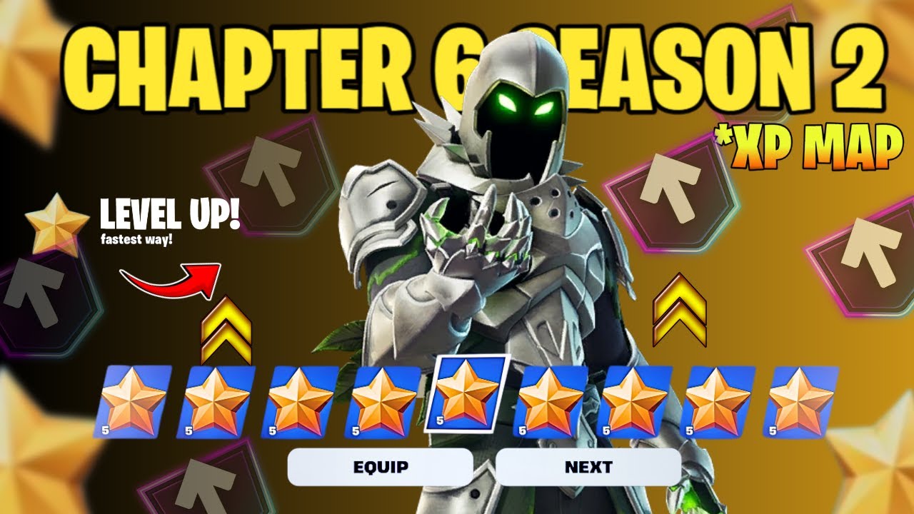 *BEST FORTNITE* Chapter 6 XP MAP To Level Up FAst & Unlock all Rewards ...