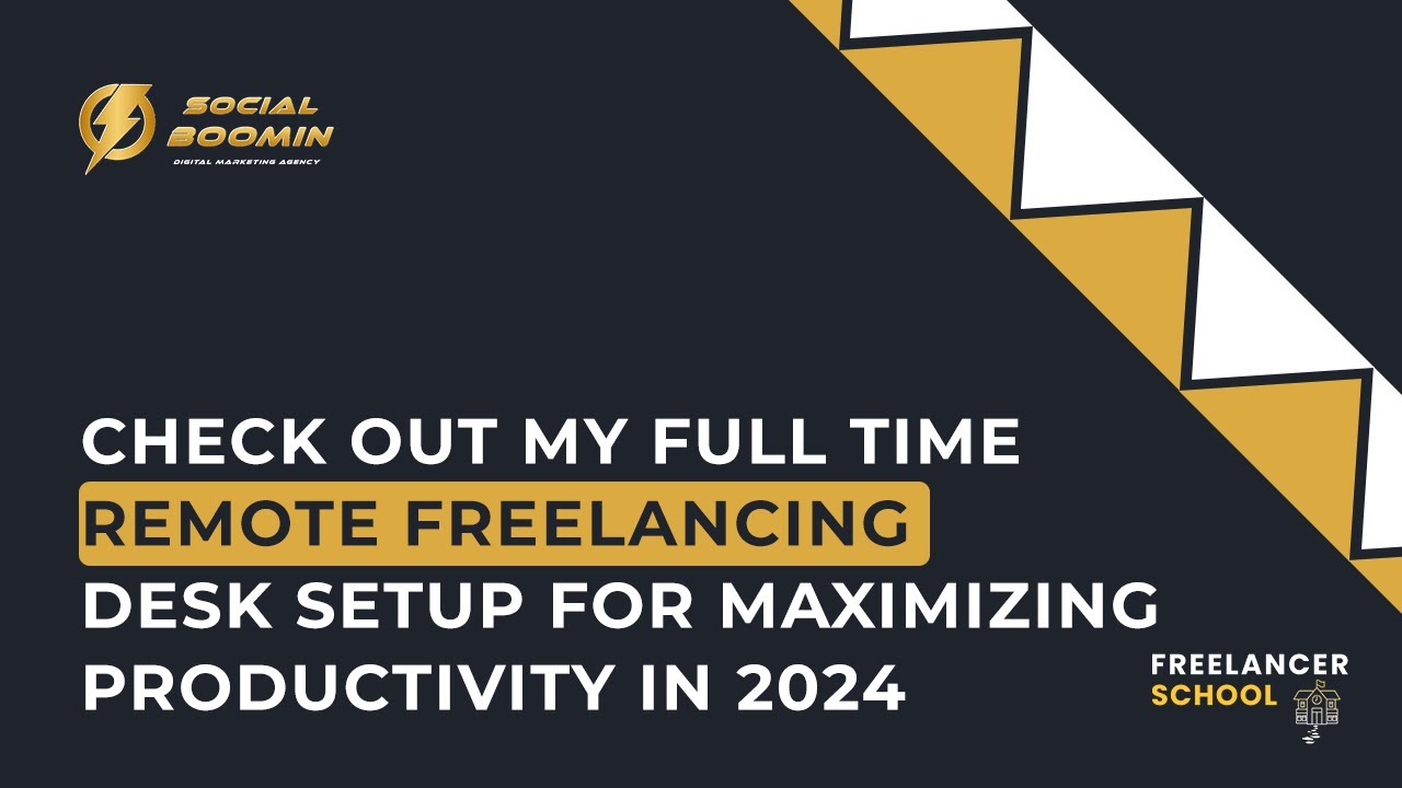 Check out My Full Time Remote Freelancing Desk Setup for Maximizing ...