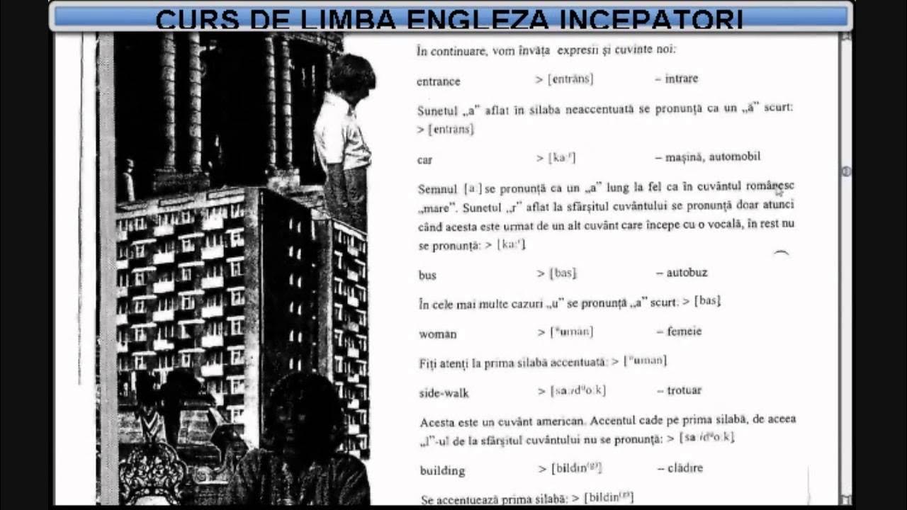 Curs de limba Engleza incepatori (tema+vocabular) - Lectia 1 - YouTube
