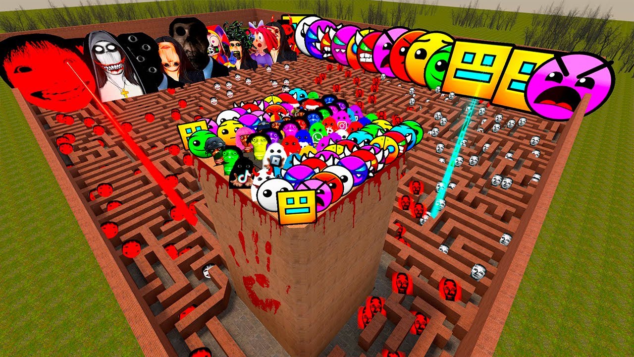 NEW Lobotomy Dash Nextbots MUNCHI RAINBOW IN MAZE Ultimate Nextbots ...