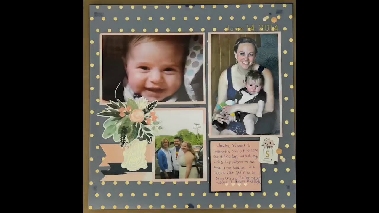 February Scrapbook Layout Share - YouTube