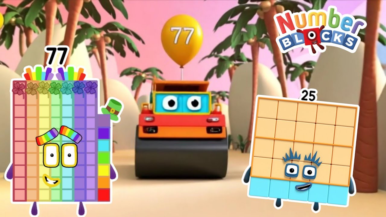Numberblocks : LEARN ADD TENS & ONES | COUNT BIG NUMBER 77 ...