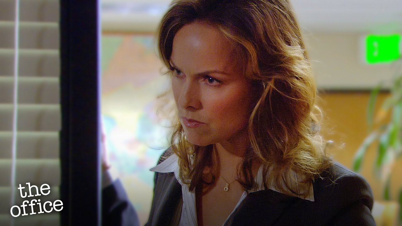 The Office but it's just Jan entering rooms and scaring everyone to ...