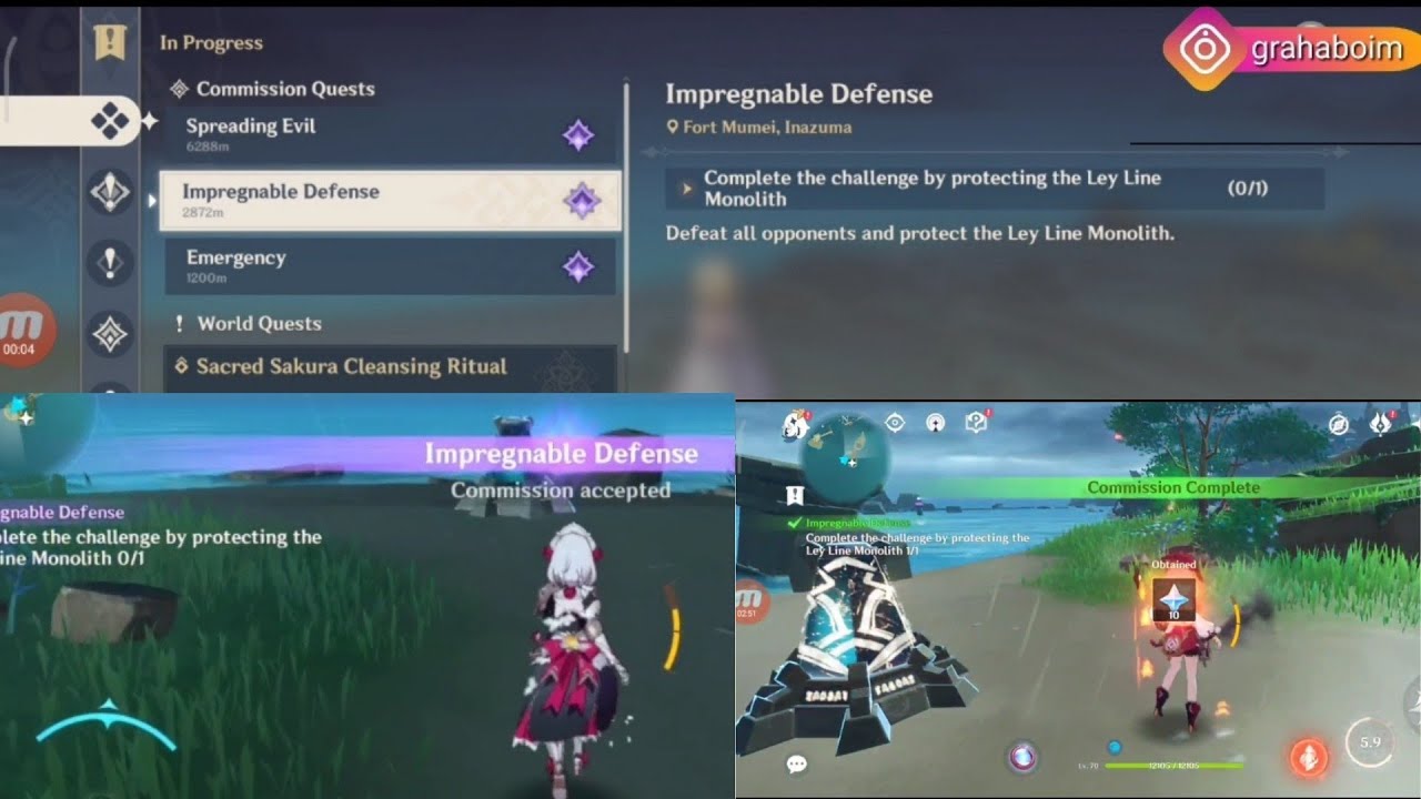 Genshin Impact - Inazuma City Commission Quests:Impregnable Defense ...