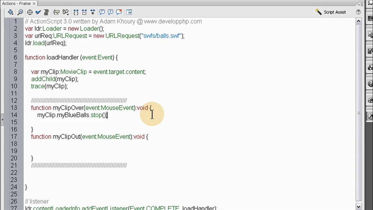 Command the Timeline of Externally Loaded SWF Files - Actionscript 3.0 Tutorial CS3 CS4 - YouTube