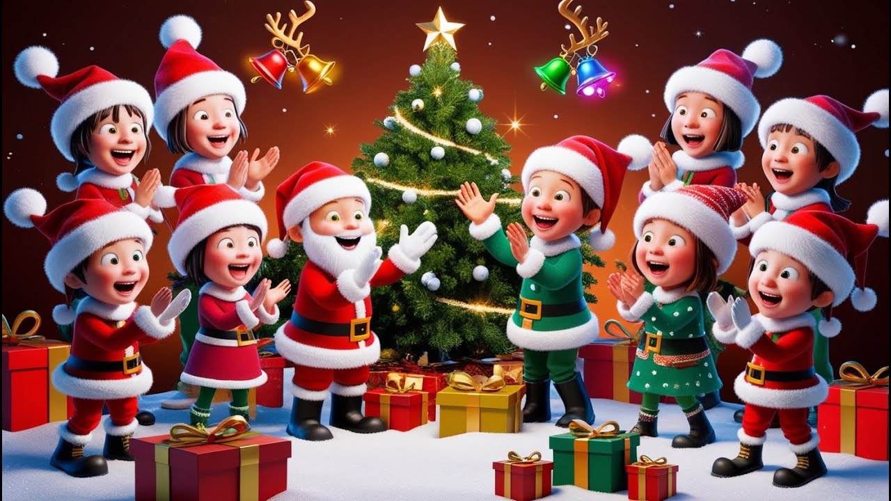 Joyful Christmas song | Jingle Bells | Kids Nursery Rhymes @GJ21947 ...