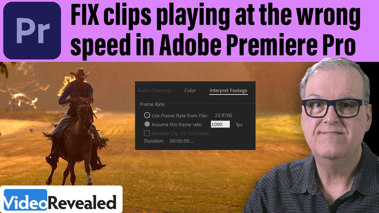 FIX clips playing at the wrong speed in Adobe Premiere Pro - YouTube