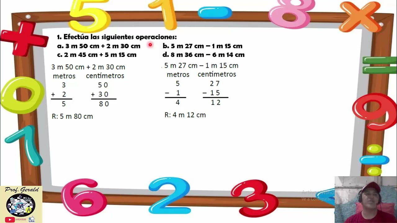 1 4 SUMA Y RESTA DE LONGITUDES EN METROS Y CENTIMETROS 3 GRADO YouTube 1-4-suma-y-resta-de-longitudes-en-metros-y-centimetros-3-grado-youtube
