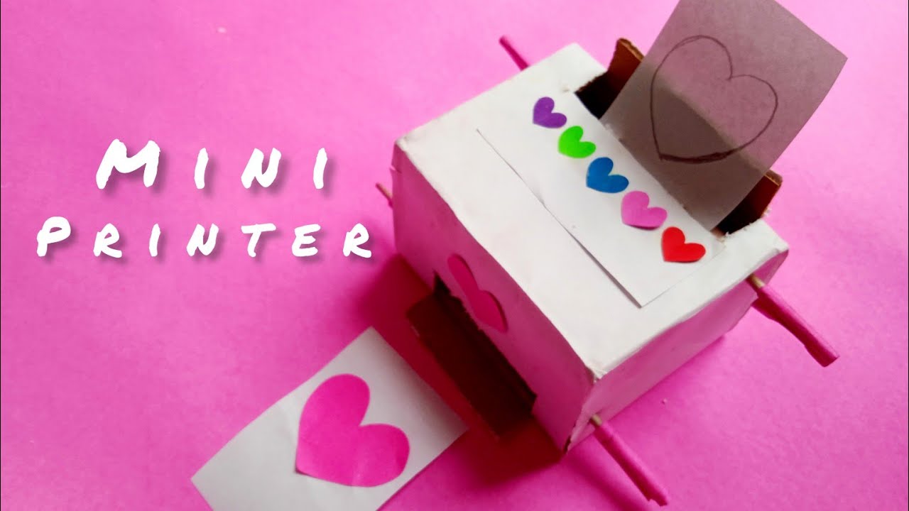 How to make mini paper printer/ Flipkart box recycle - YouTube