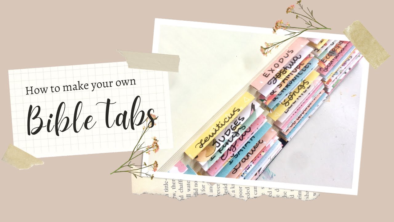 How to make tabs for your Bible - YouTube