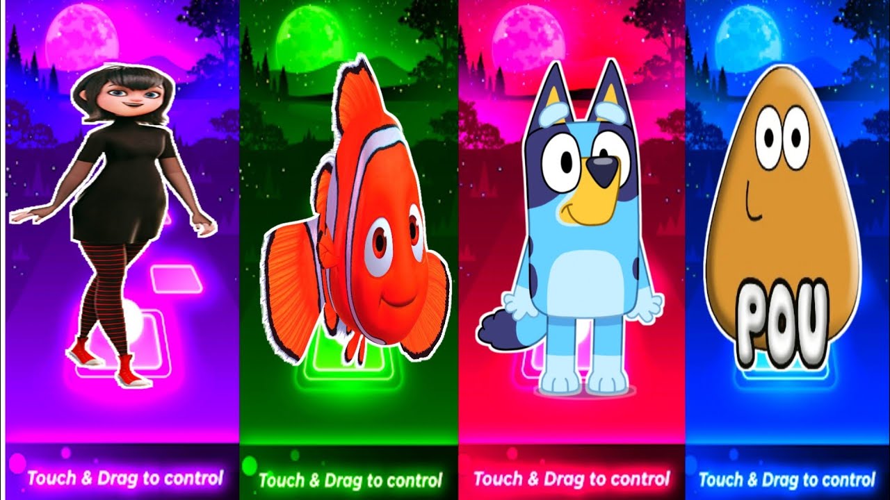 Hotel Transylvania 3🆚Finding Nemo🆚Bluey🆚POU Who is best player?? - YouTube