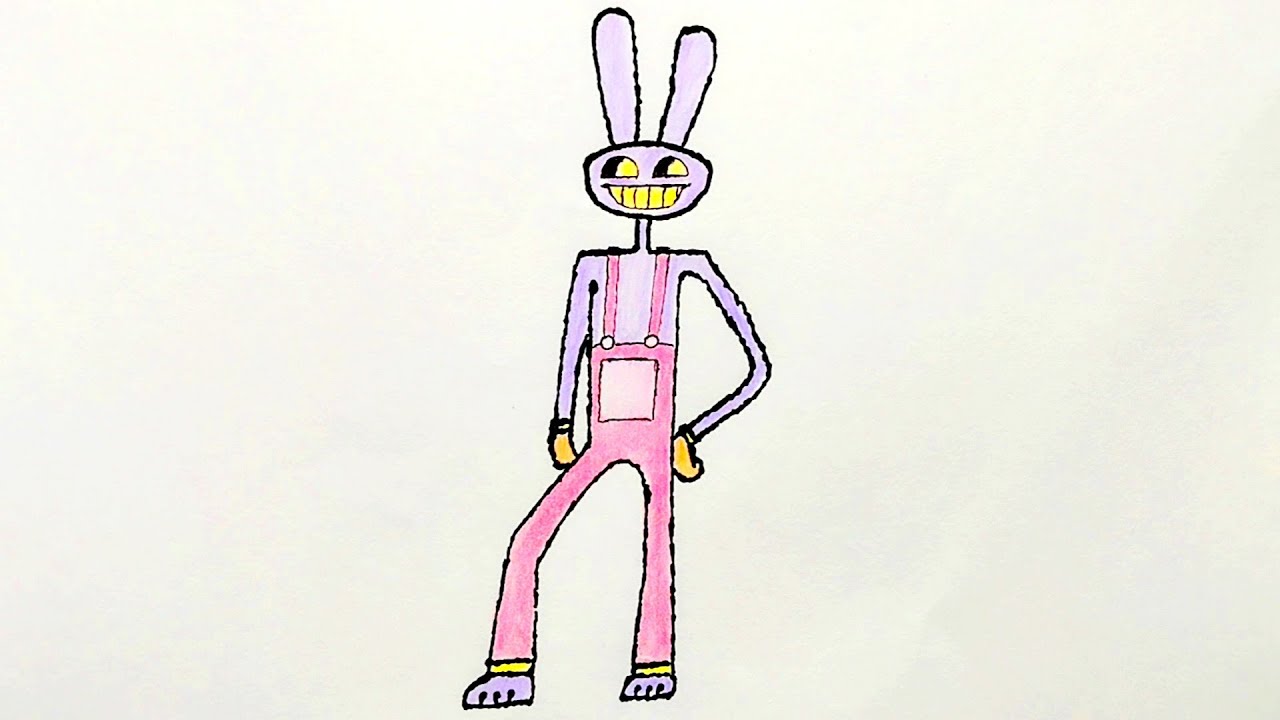 Как нарисовать Джекс из Удивительный цифровой цирк Youtube