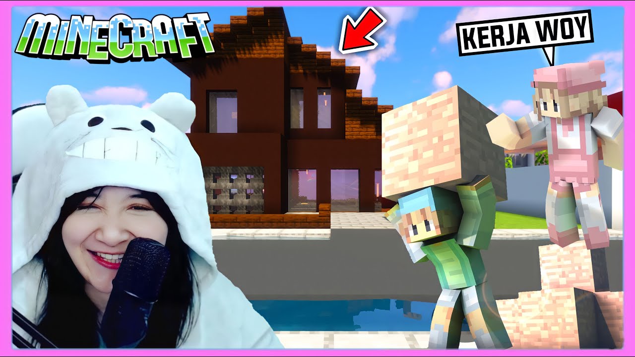 Membangun Internet Cafe (WARNET) PERTAMA di Minecraft !! feat ...
