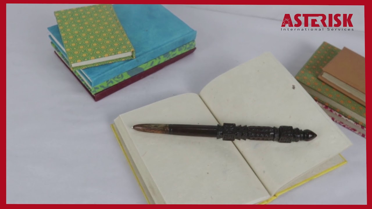 Handmade Lokta Diary - YouTube