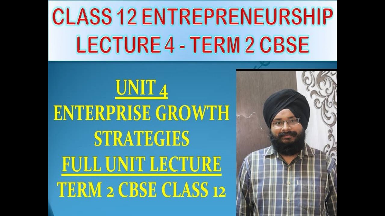 ENTREPRENEURSHIP LECTURE 4 UNIT 4 (ENTERPRISE GROWTH STRATEGIES) TERM 2 ...