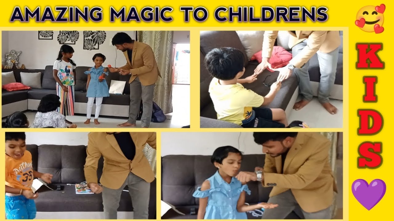 Amazing🤩Magic Performance to Kids🥰cute reactions by small👶 children's # ...