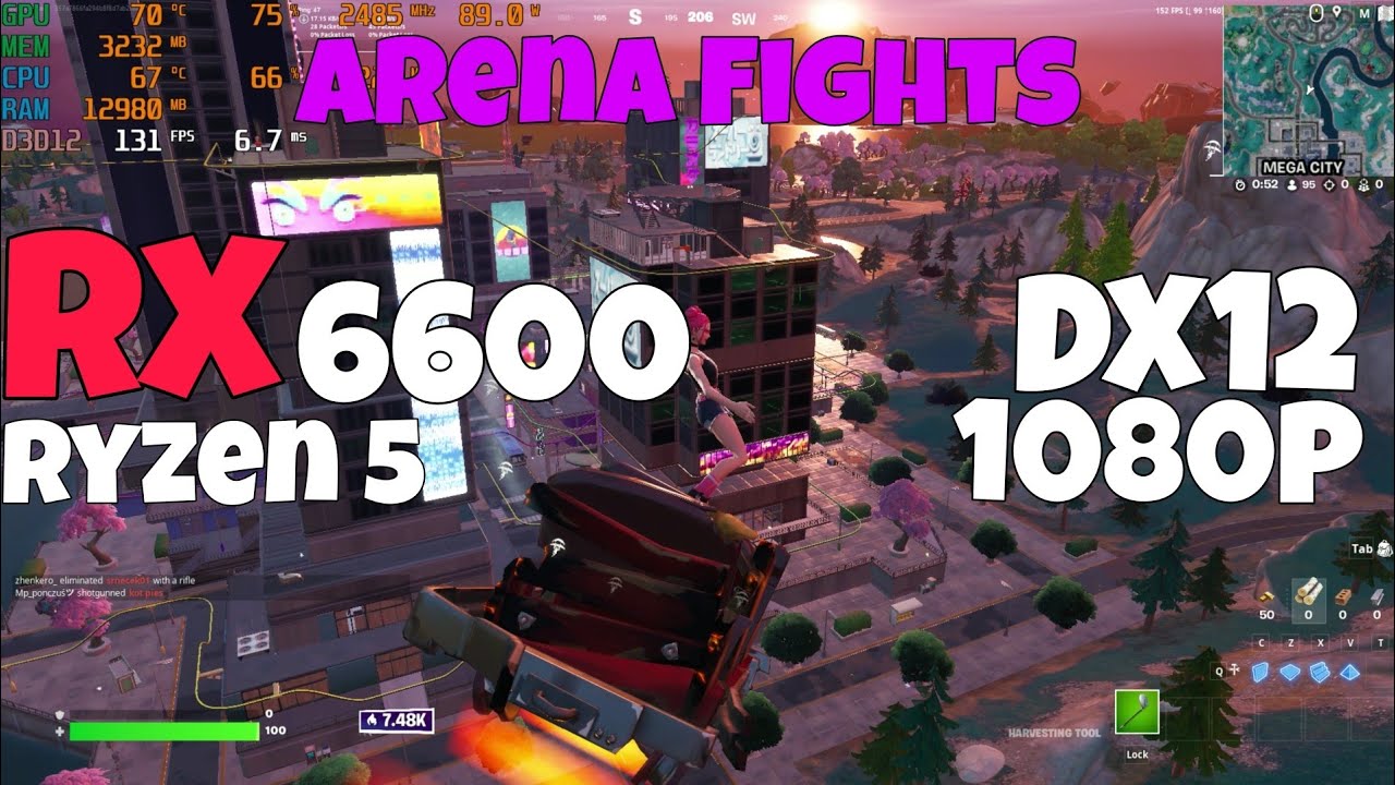 Fortnite chapter 4 season 2 ARENA Fights | RX 6600 8GB - Ryzen 5 5500 ...